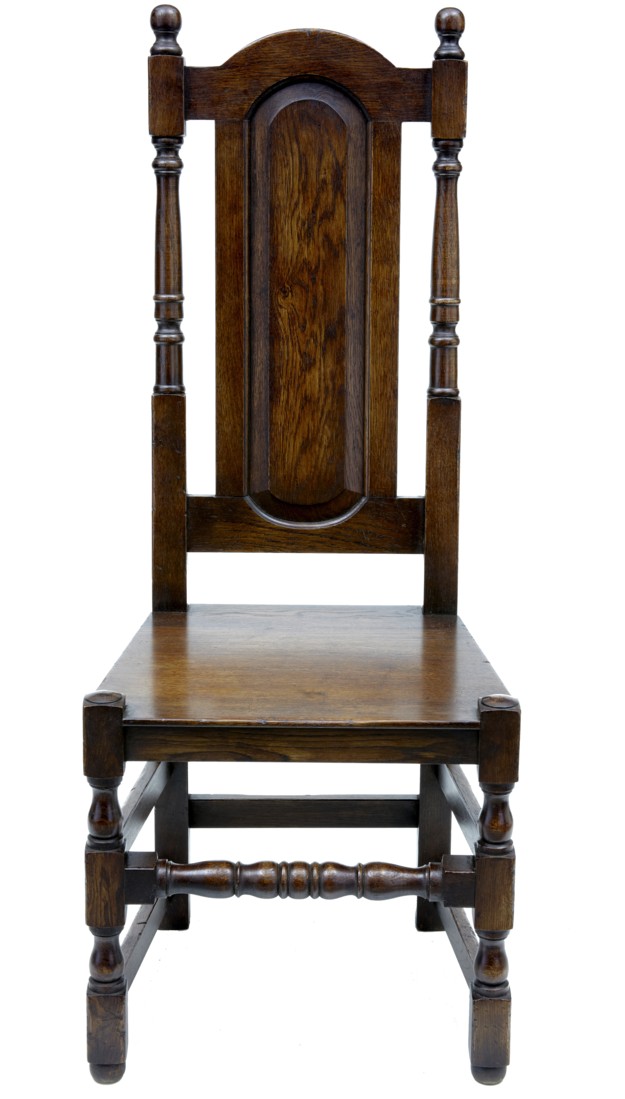 Oak pannel back chairs | Martlesham Antiques
