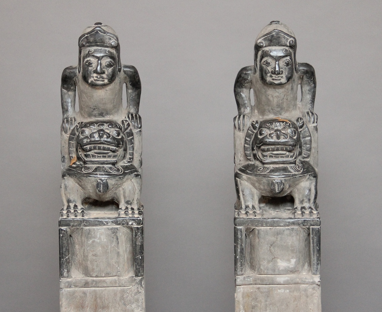 Pair medieval style figures | Martlesham Antiques