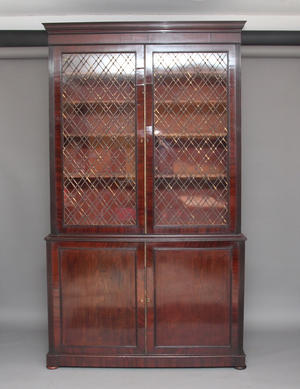 Large Regency mahogany bookcase | Martlesham Antiques
