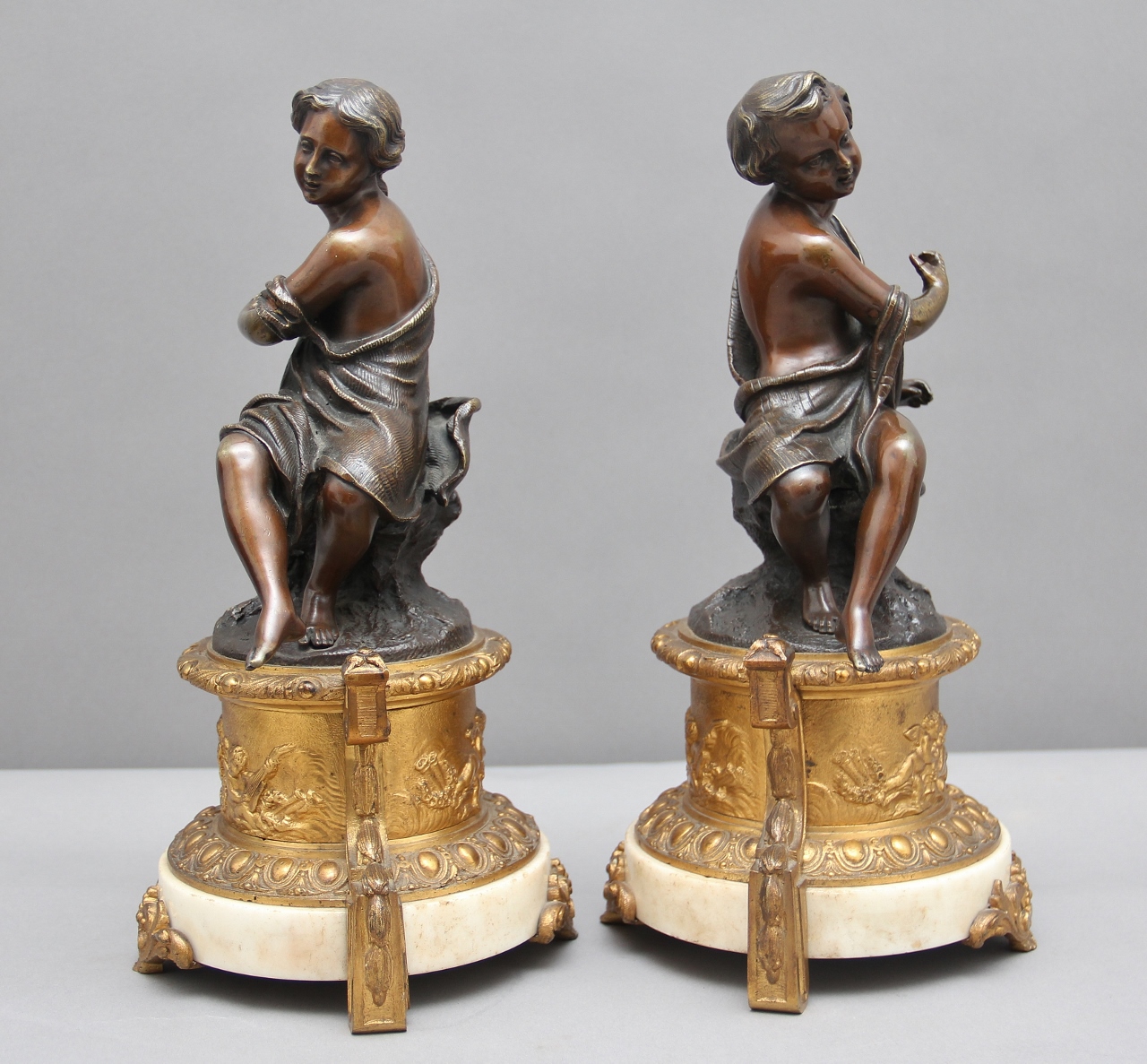 Pair of 19th Century French bronzes | Martlesham Antiques