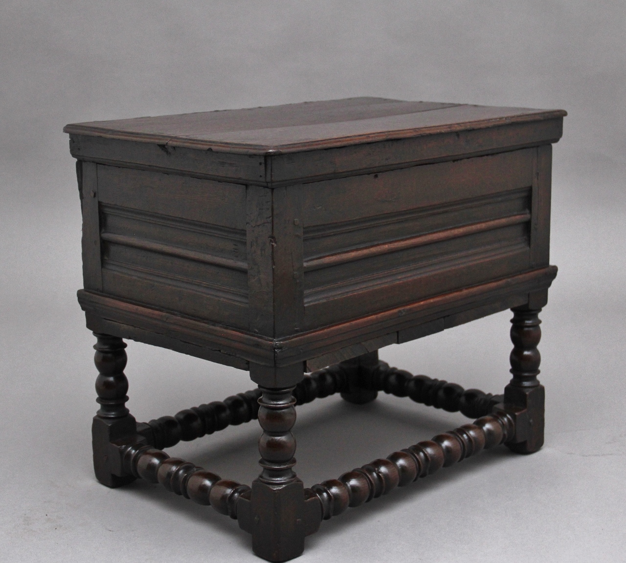 Early 18th Century oak box stool | Martlesham Antiques