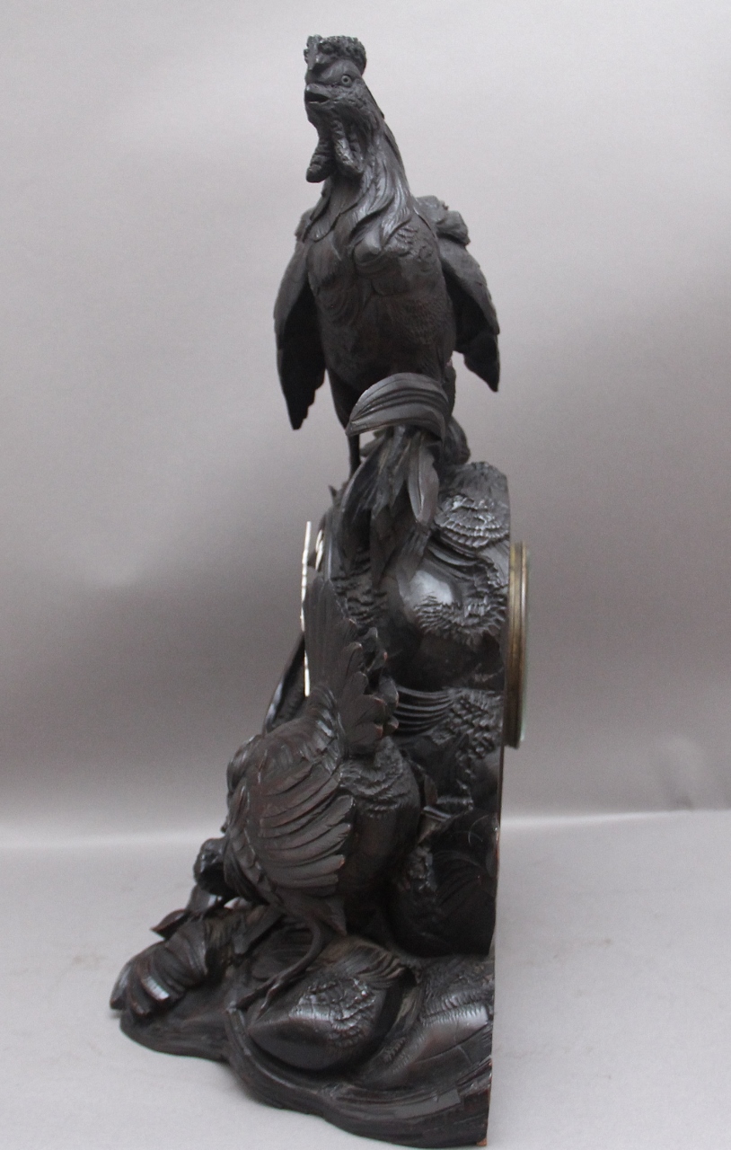 19th Century black forest mantel clock | Martlesham Antiques