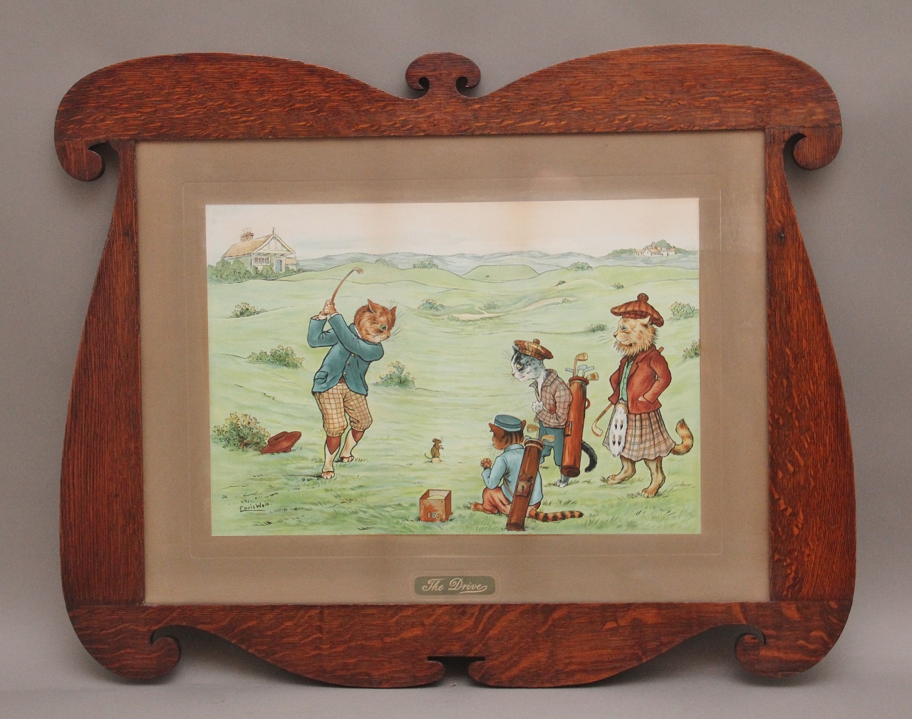 A set of four Louis Wain prints with the original frames | Martlesham ...