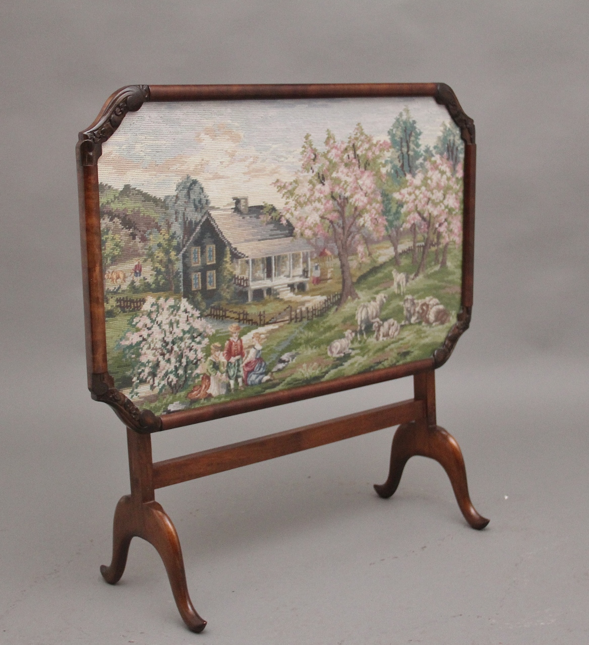 Mid 20th Century walnut fire screen table | Martlesham Antiques