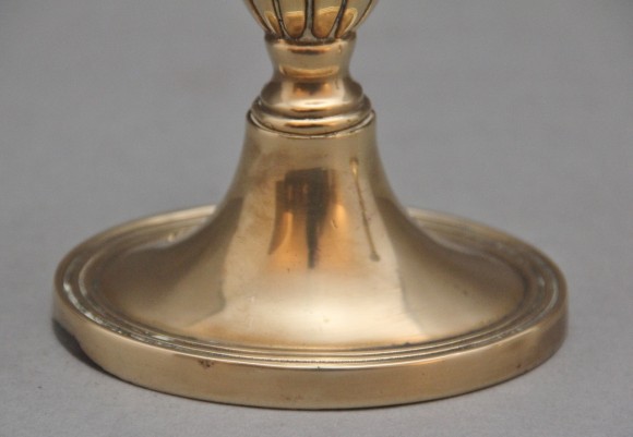 A pair of brass Georgian candlesticks | Martlesham Antiques