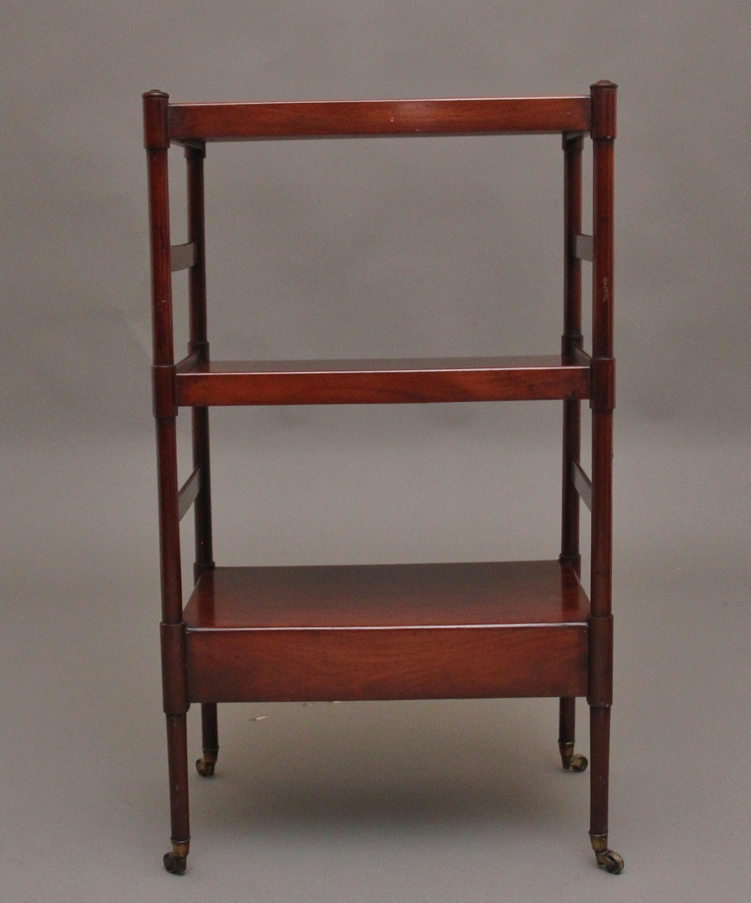Early 19th Century three tier mahogany side table | Martlesham Antiques